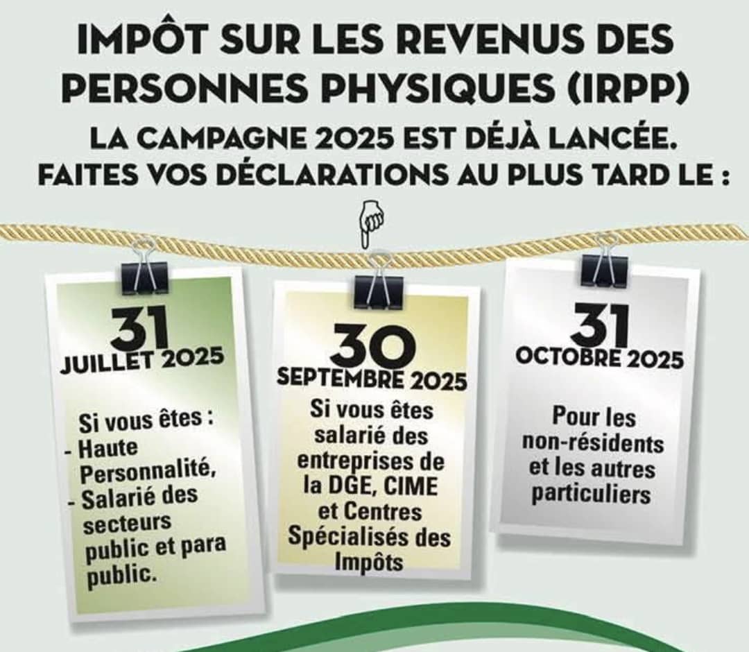 🇨🇲 Campagne 2025 de l'Impôt sur les Revenus des Personnes Physiques ...